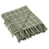 Stonewash Blue Checked Plaid Throw - Throws - by VirVentures | Houzz