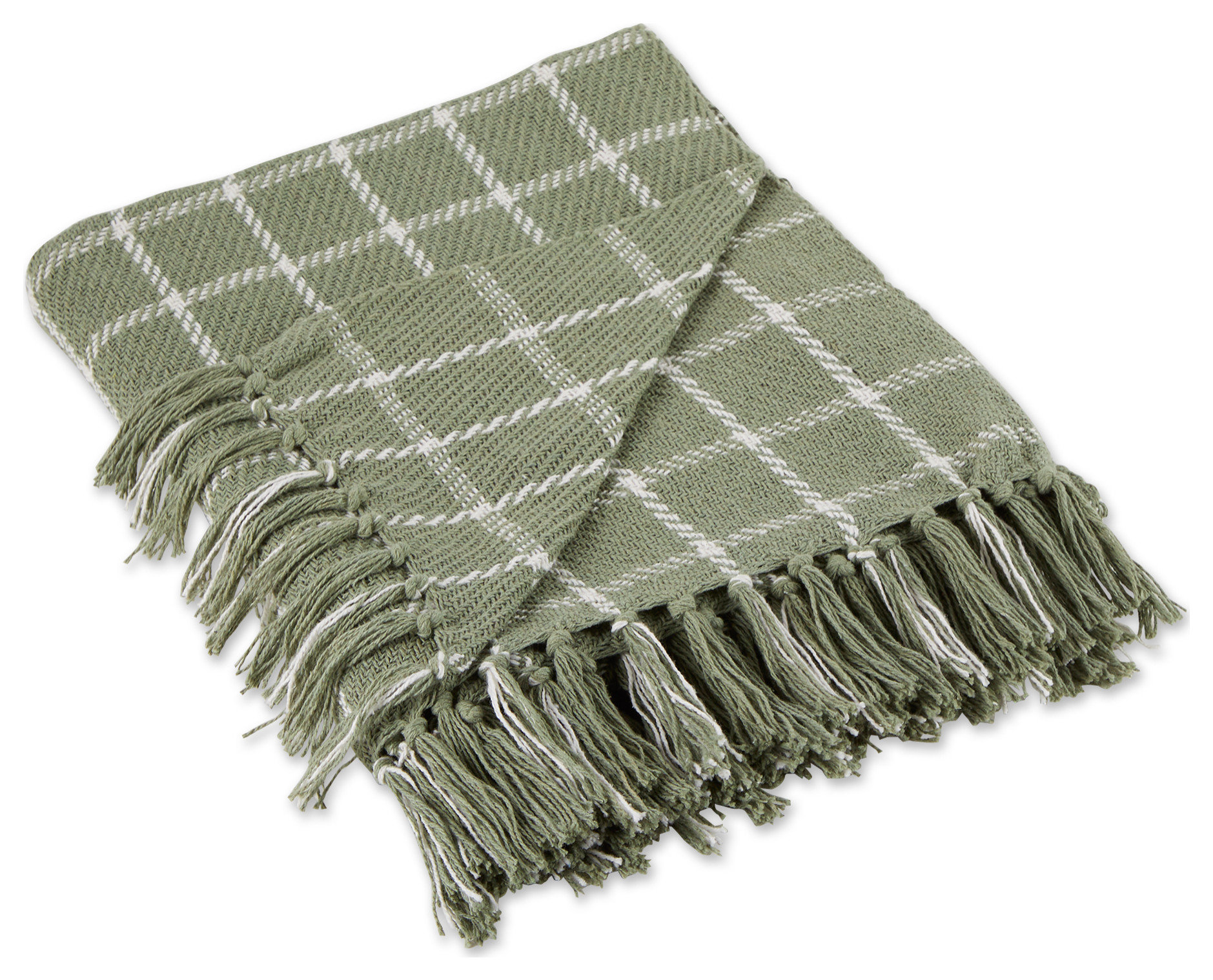 Stonewash Blue Checked Plaid Throw - Throws - by VirVentures | Houzz