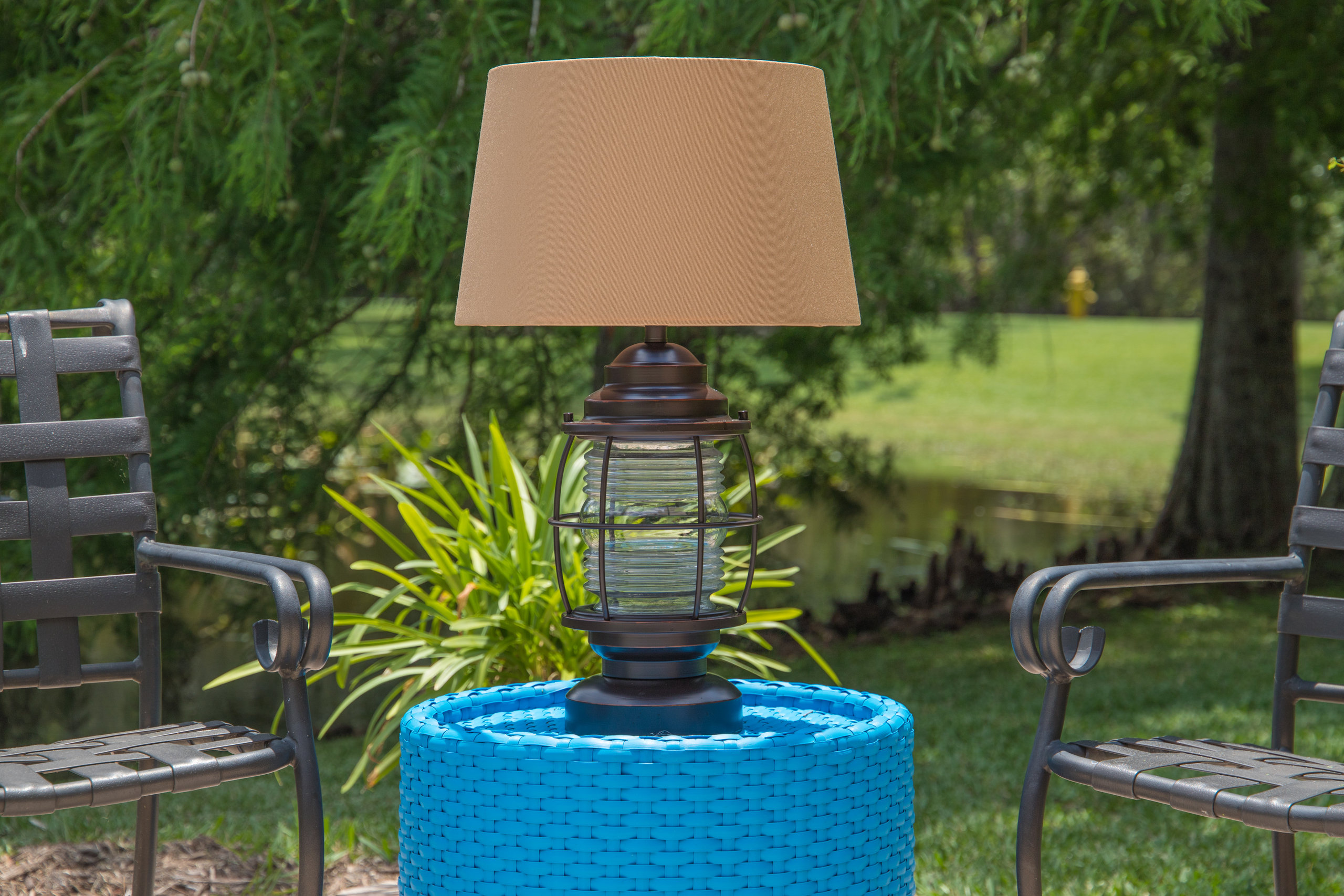 Beacon Outdoor Table Lamp, 25.75" H x 16" L x 16" W - Beach Style ...