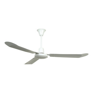 Craftmade 56" Utility Ceiling Fan, White - Transitional - Ceiling Fans ...