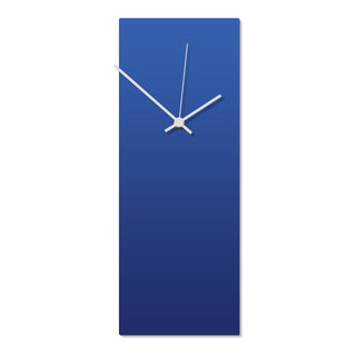 Contemporary Clock 'Blueout White Clock' Artisan-Made Blue Kitchen ...