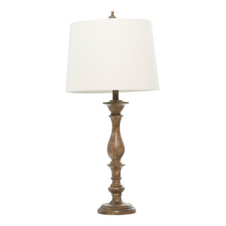 Traditional Brown Polystone Table Lamp 97329 - Traditional - Lamp Sets ...