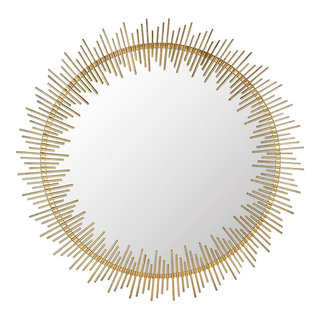 Sunray Circle Mirror - Contemporary - Wall Mirrors - by HedgeApple | Houzz