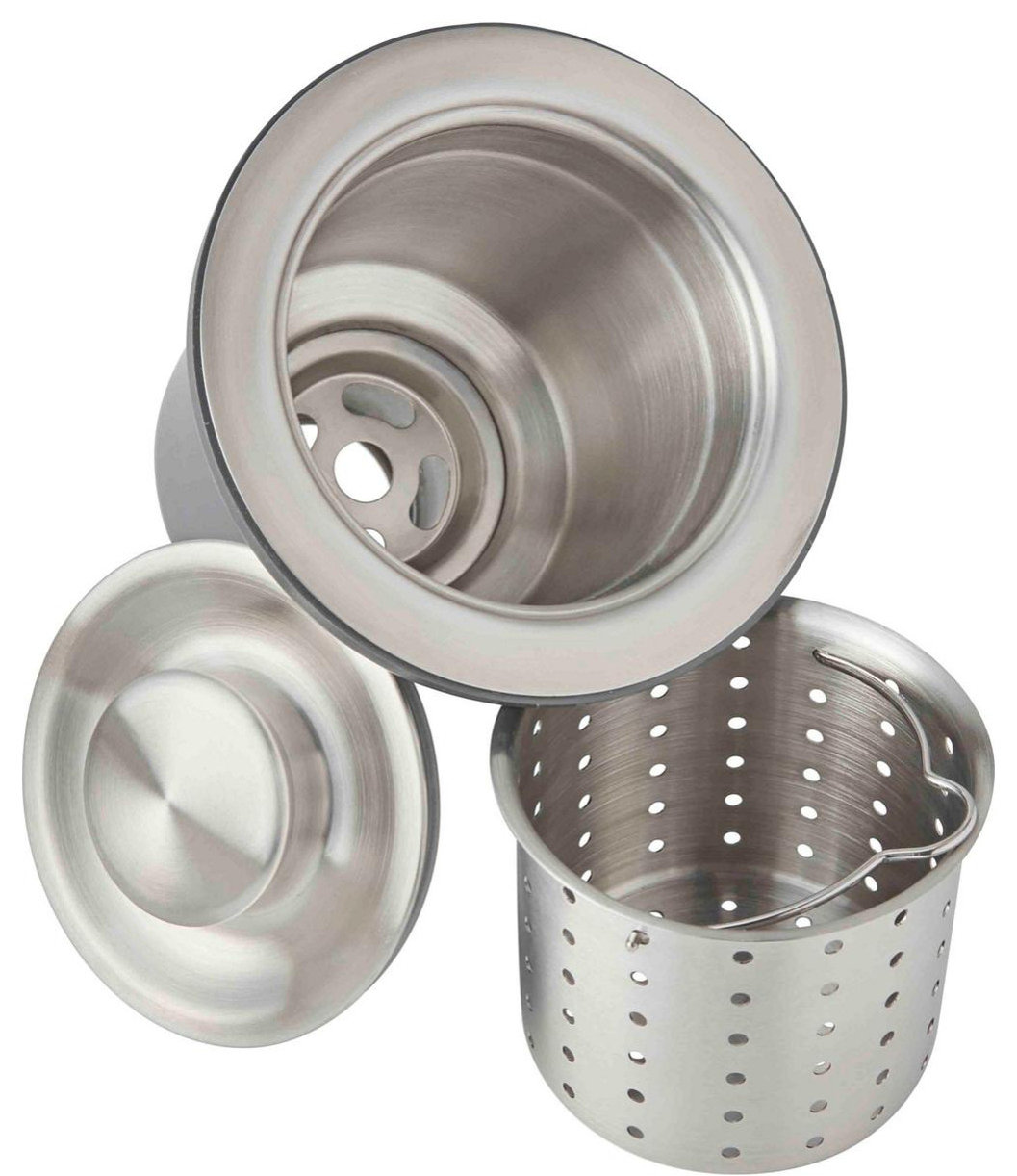 LKDD 3-1/2" Drain Fitting, Deep Strainer Basket and Brass tailpiece ...