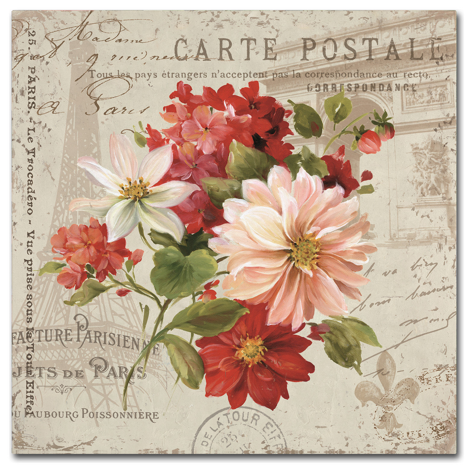 Lisa Audit 'PS Je T'aime Light II' Canvas Art, 24"x 24" - Contemporary ...