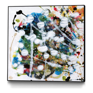 "Pollock's Party II" Framed Canvas by Giant Art 30"x30", 30 x 30 ...