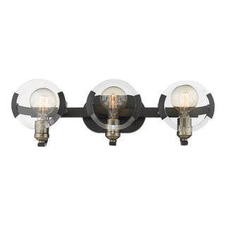 Golden Amari 3-LT Bath Vanity Light 2635-BA3 BLK-AB, Black Patina ...
