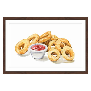 "Calamari" Framed Painting Print, 18"x12" - Contemporary - Prints And ...