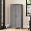 Bush Furniture Cabot Tall Kitchen Pantry Cabinet with Doors, Modern ...