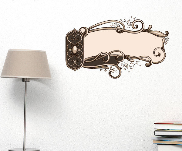 Scroll Ornate Vinyl Wall Decal ScrollOrnateUScolor010, 8 in ...