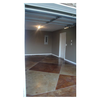 Stained and Engraved Concrete - Moderne - Atlanta - par Ekhaya Designs ...