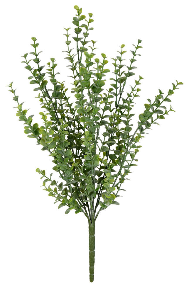 18" Mini Jade Leaf Bush UV Coated, Pack of 3 - Transitional ...