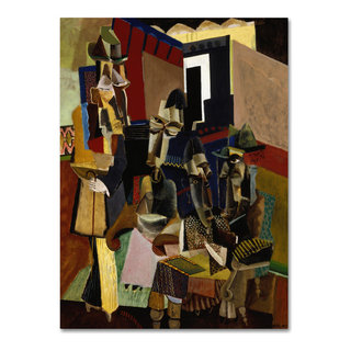 Max Weber 'The Visit' Canvas Art, 19"x14" - Contemporary - Prints And ...