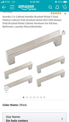 Handles for drawer units. Size? 1 or 2 per drawer?