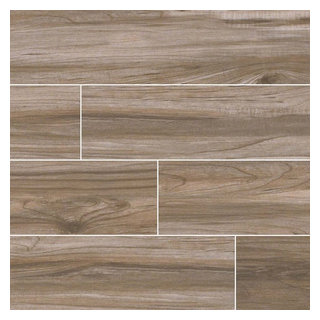 Carolina Timber Beige Ceramic Wood Look Tile, 6"x24" Tiles, Set of 80 ...