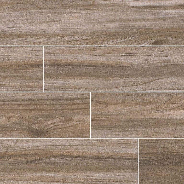 Carolina Timber Beige Ceramic Wood Look Tile, 6"x24" Tiles, Set of 160 ...