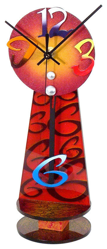 Six Table Clock - Contemporary - Desk And Mantel Clocks - by david ...