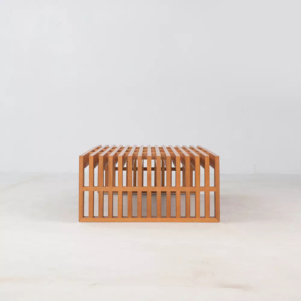 Zither Lattice 72" Coffee Table - Transitional - Coffee Tables - by ...