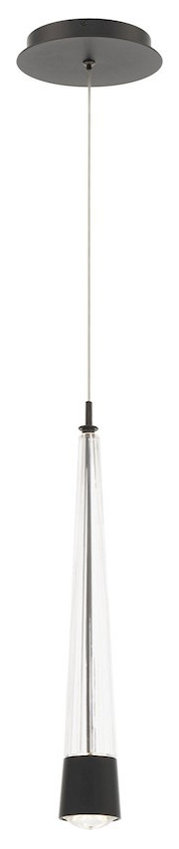dweLED Quill 2" LED Pendant 3000K, Black, PD-59416-30-BK - Transitional ...