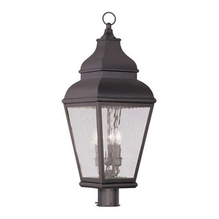 Livex Lighting 2606 Exeter 3 Light 28" Tall Post Light - Traditional ...