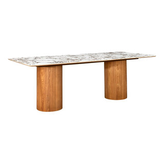 Tamara Marble Ceramic Rectangular Dining Table - Transitional - Dining Tables - by First of a ...