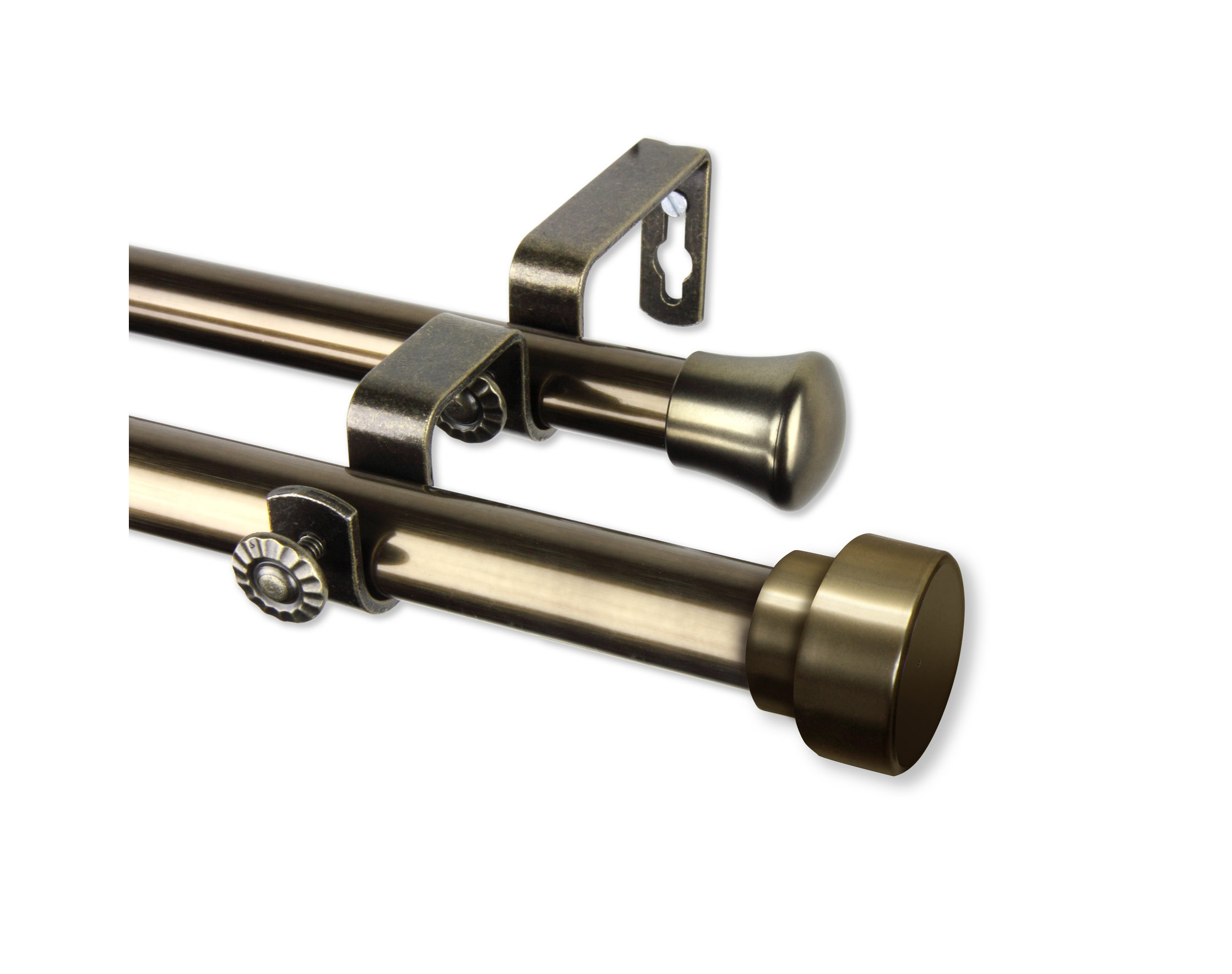 Topper Double Curtain Rod, 120-170" - Transitional - Curtain Rods - by ...