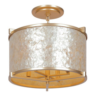 Sommers Bend 4-Light Semi Flush Mount, Fawn Gold - Contemporary - Flush ...