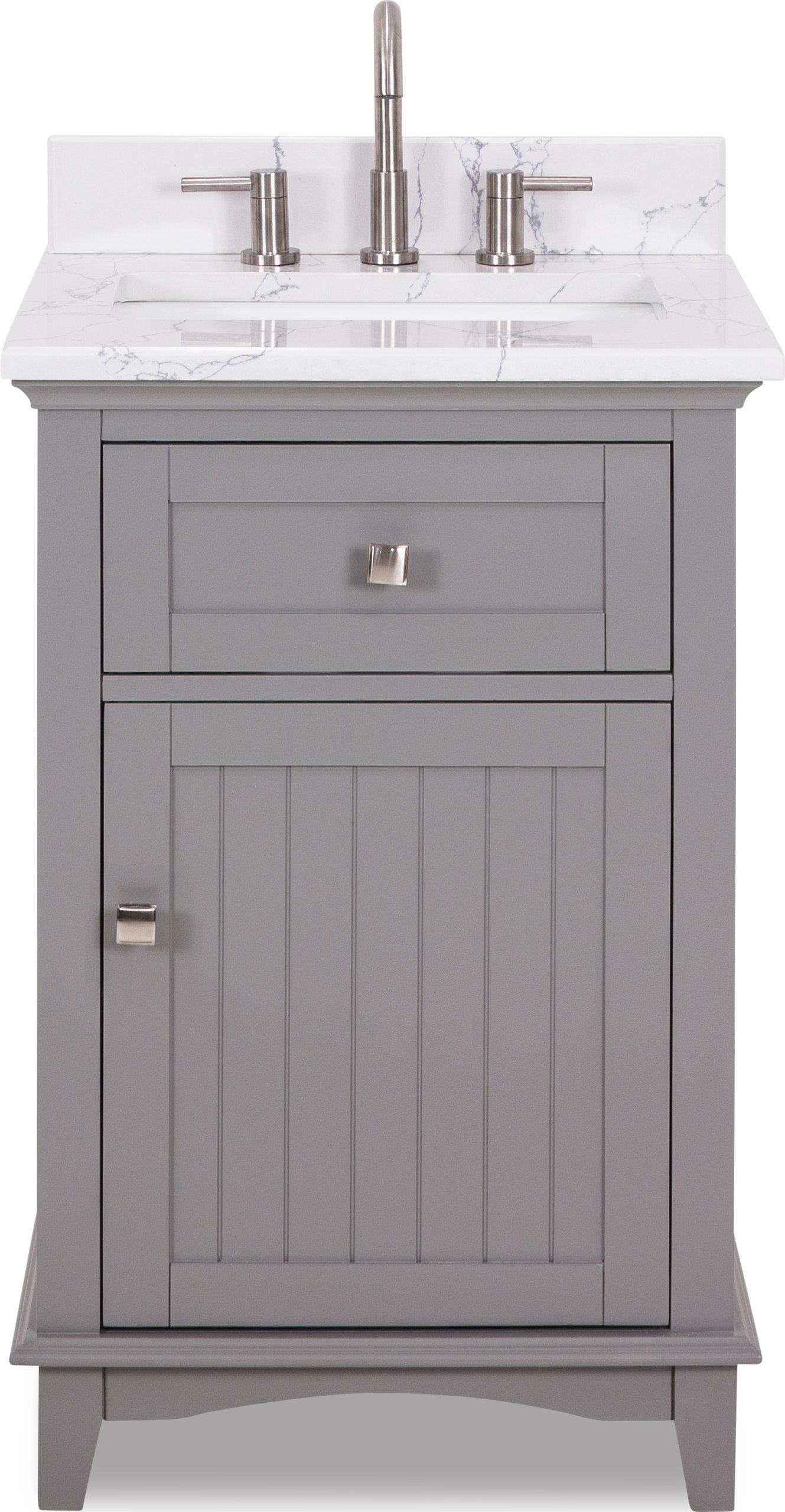 Jeffrey Alexander VN-SAV-24-GR-EC 24" Savino Vanity, Grey ...