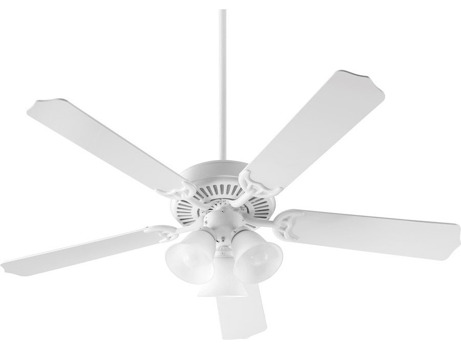 Quorum Capri-X 3 Light LED Ceiling Fan, Studio White Blades ...
