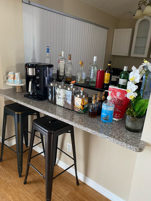 breakfast bar in to coffee bar