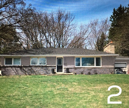 Poll- Which exterior do you prefer for a MCM ranch in the woods?