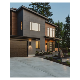 Bellevue Custom Home Exterior - Moderne - Façade - Seattle - par ...