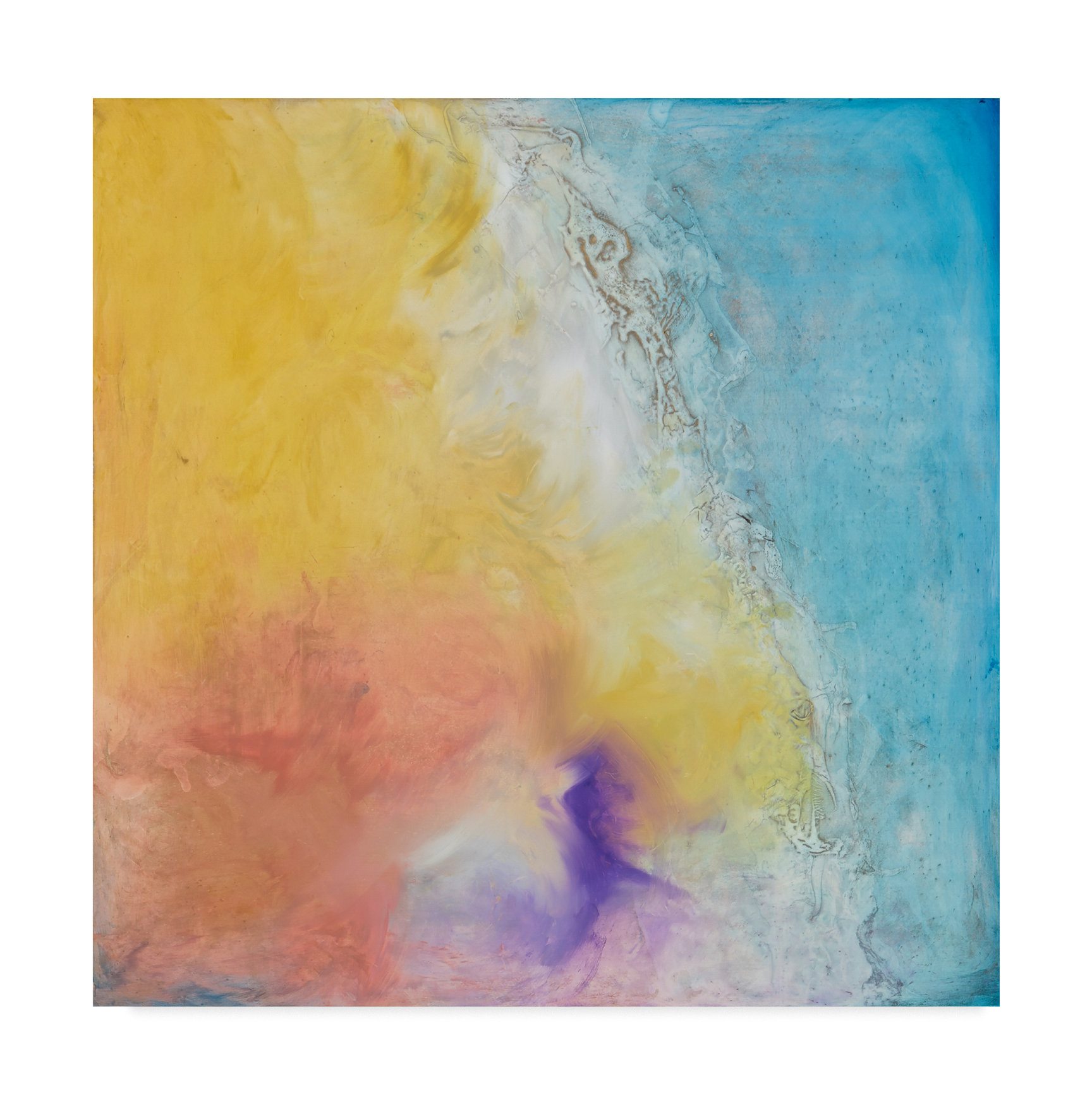 Aleta Pippin 'A Day At The Beach Abstract' Canvas Art, 35"x35 ...