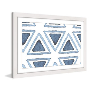 "Triangle Inset" Framed Art Print, 24"x16" - Contemporary - Prints And ...