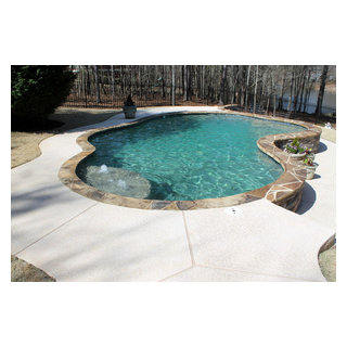 Custom Hilltop Concrete Pool in Newnan, Ga - Pool - Atlanta - by ...