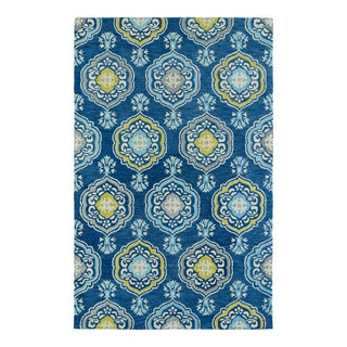 Kaleen Helena Collection Navy Ltblue Runner 2'6"x12' - Contemporary ...