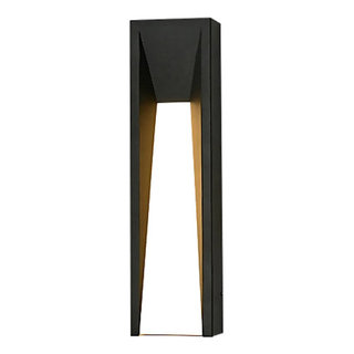 Altamura Modern Outdoor Black Stylish Exterior LED Wall Lamp, 20.5 ...