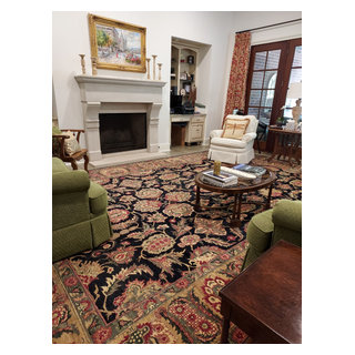 Living Room Design charmed with our 12x18 embassy, oversized rug ...