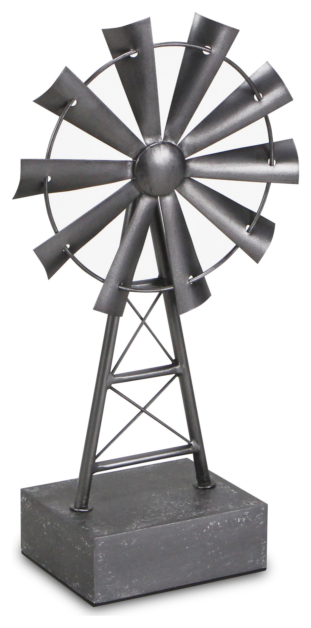 Metal Windmill Table Decor - Farmhouse - Decorative Objects And ...