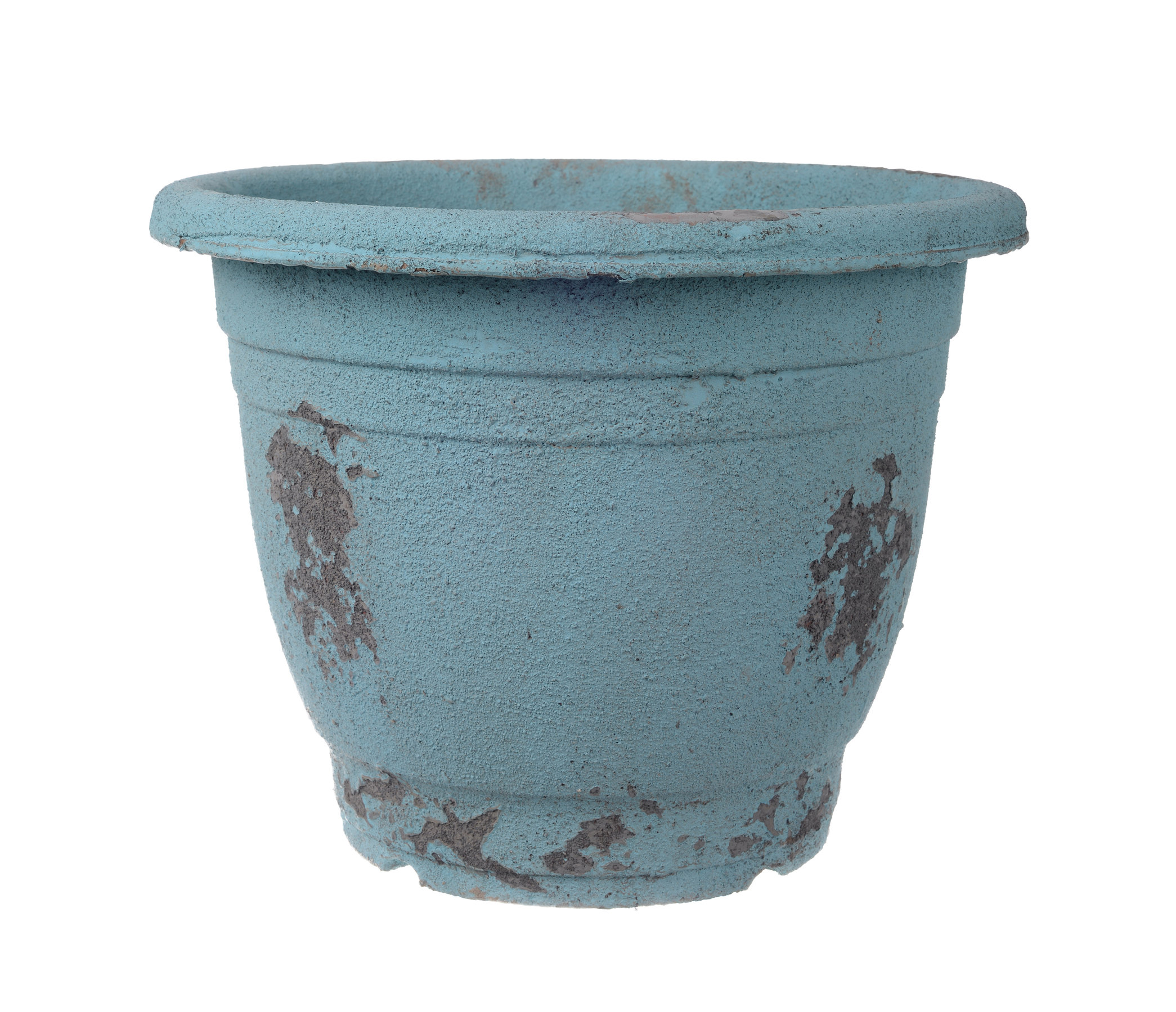 Benzara Traditional Style Planter with Distressed Design, Blue ...