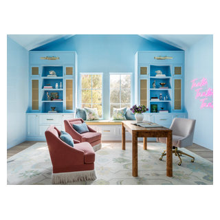 Colorful New Build - Transitional - Houston - by Lynn Holender Designs ...