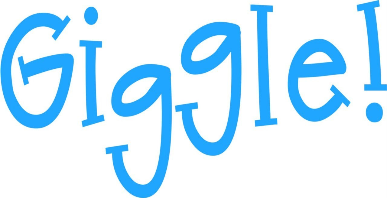 Giggle Sign Decal, 6x12", 6X12 - Contemporary - Wall Decals - by Design ...