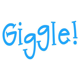 Giggle Sign Decal, 6x12", 6X12 - Contemporary - Wall Decals - by Design ...