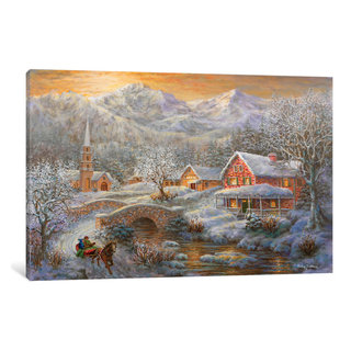 "Winter Merriment" by Nicky Boehme, Canvas Print, 40x26x1.5 ...