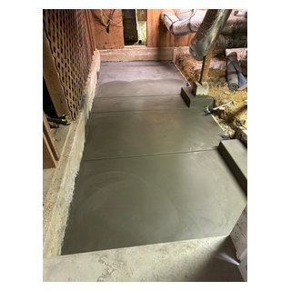 Basement Concrete Slab Installation - Room 1 - Transitional - Basement ...