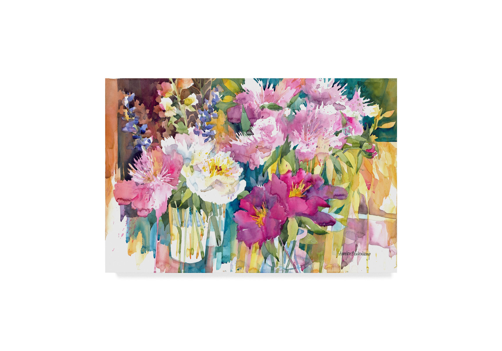 Annelein Beukenkamp 'Plethora Of Peonies' Canvas Art, 22"x32 ...