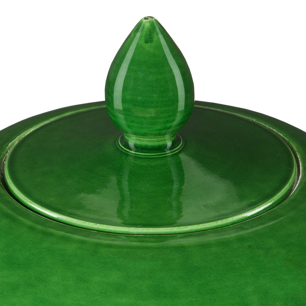 Imperial Green Ginger Jar - Contemporary - Decorative Accents - by ...