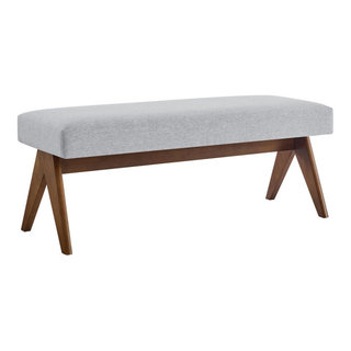 Lyra 47 Fabric Upholstered Bench - Contemporary - Accent And Storage ...