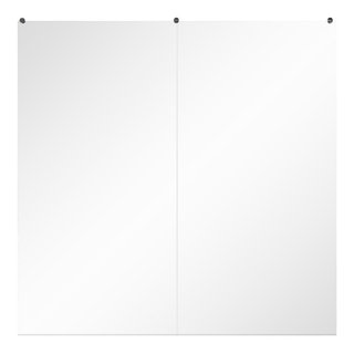 Large Full Body Glass Frameless Mirror for Wall Mount, 72x36 ...