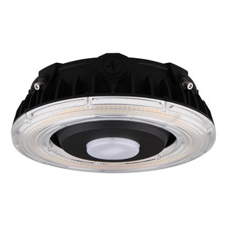 LED Canopy Fixture, Bronze - Transitional - Outdoor Flush-mount Ceiling ...